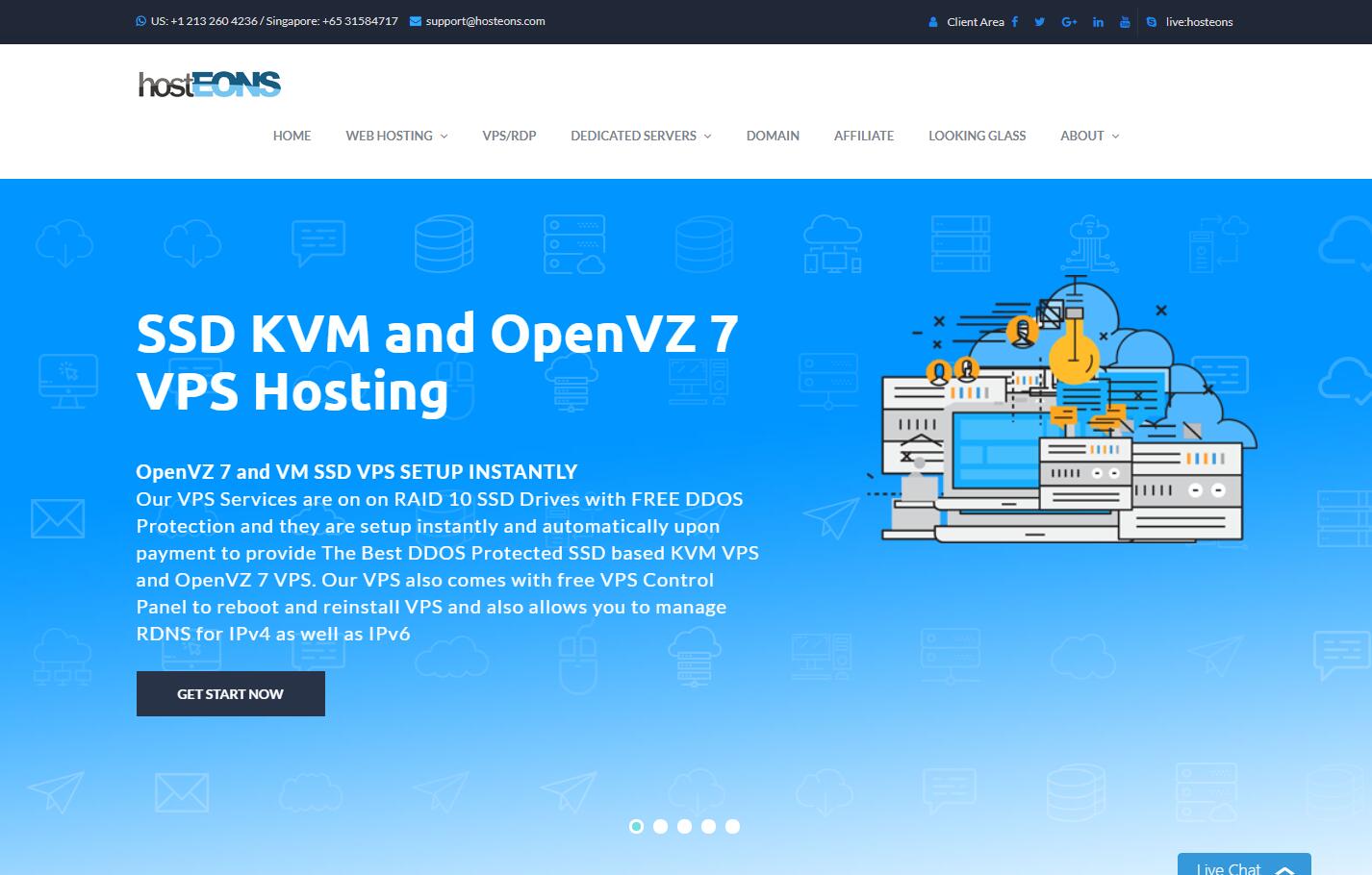 Hosteons VPS 1 1G 30G SSD 100M OpenVZ 13 5 Psychz VPS 